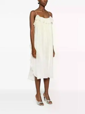 PARLOR Spaghetti-strap Midi Dress