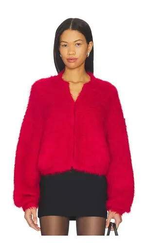 MOTHER The Drop Bubble Cardigan - Red