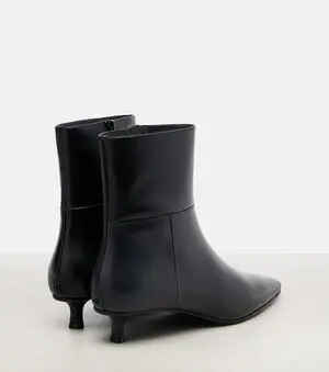 JIMMY CHOO Lory 35 Leather Ankle Boots - Black