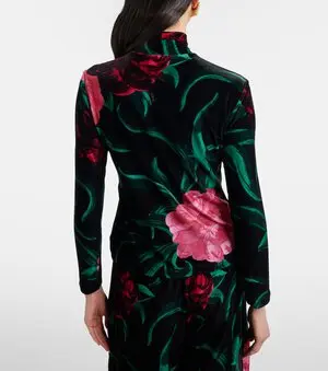 La DoubleJ Peony Floral Turtleneck Top - Multicoloured
