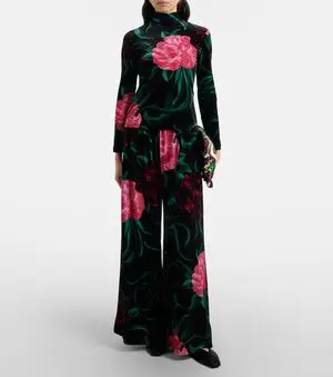 La DoubleJ Peony Floral Turtleneck Top - Multicoloured