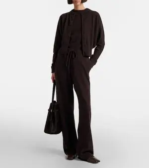 Extreme Cashmere Ribbed Crewneck Top