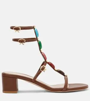 GIANVITO ROSSI Shanti 45 Leather Sandals