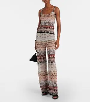 Missoni Zigzag Lame Wide-leg Trousers