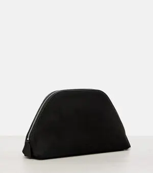 THE ROW Devon Suede Clutch - Black