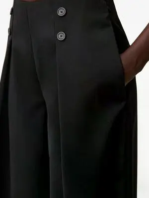 Claudie Pierlot Button-detail Pleated Wide-leg Trousers