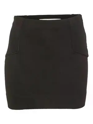 Diane Von Furstenberg Seam Detail Mini Skirt - Black