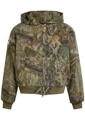 CHERRY LOS ANGELES Camouflage Hooded Canvas Jacket - Multicoloured 1