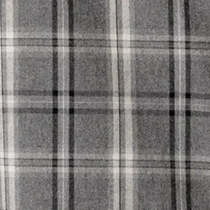 Miu Miu Cotton Flannel Shirt With Corduroy Collar - Grey