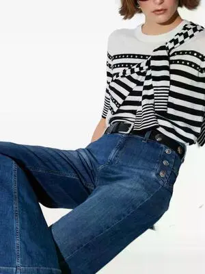 Liu Jo Button Detail Jeans