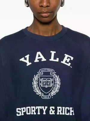Sporty & Rich Yale Graphic Print Sweatshirt