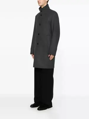 Marc O'polo Button-up Coat With Zip Fastening - Grey