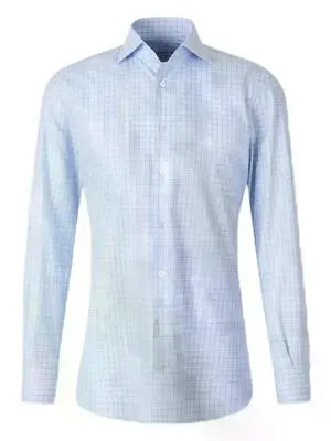 ATELIER MUNRO Buttoned Check Dress Shirt