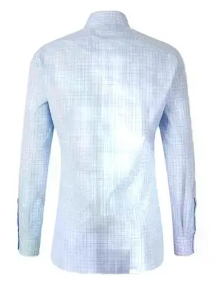 ATELIER MUNRO Buttoned Check Dress Shirt