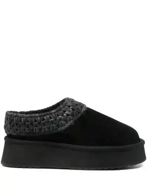 Mou 50mm Platform Slippers - Black