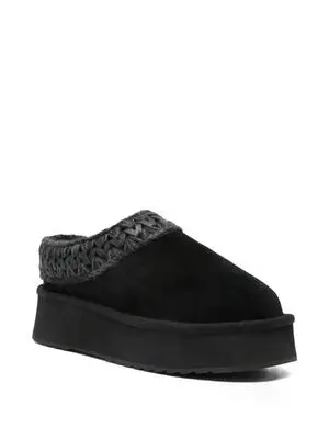 Mou 50mm Platform Slippers - Black