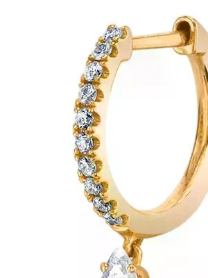 ANITA KO 18ct Yellow Diamond Hoop Earrings