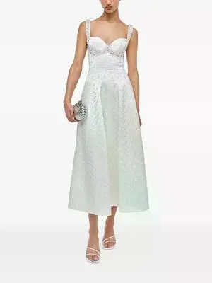 Simkhai Charlotte Floral Jacquard Midi Dress