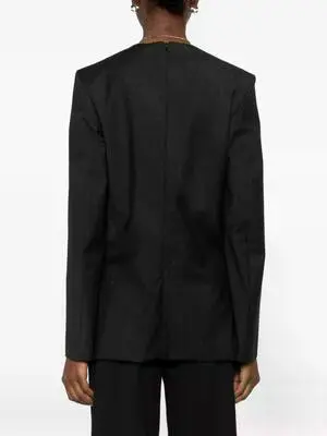 TOTEME Long-sleeve Blouse With Zip Fastening - Grey