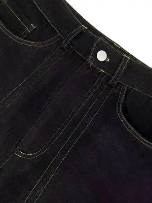 LUEDER Engineered Contrast Stitching Jeans