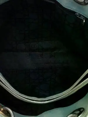Dior Large Denim Lady Satchel - Blue