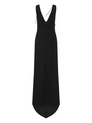 Moschino Maxi Chain-detail Dress - Black