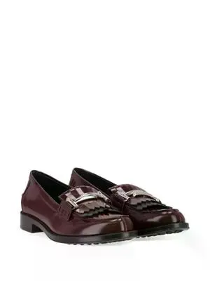 TOD'S Fringed Leather Loafers
