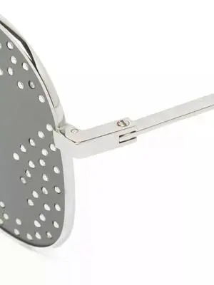 Saint Laurent Crystal-embellished Aviator Sunglasses