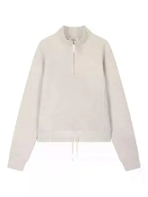 STUDIO TOMBOY Half-zip Sweatshirt With Drawstring Hem