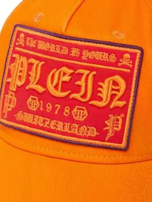 Philipp Plein Embroidered Logo-patch Baseball Cap - Orange
