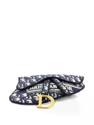 Dior Saddle Oblique Canvas Belt Bag - Blue