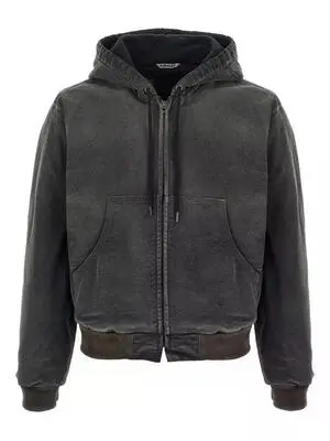Auralee Drawstring Hoodie - Grey