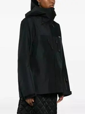 Prada Zip-up Hooded Jacket With Heat-sealed Tape