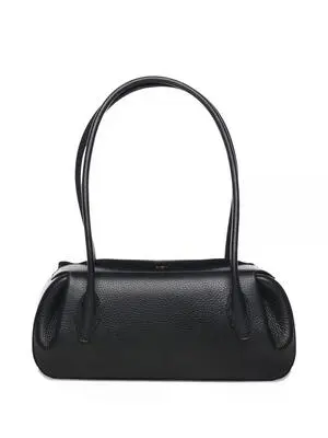 Yuzefi Mini Oyster Leather Shoulder Bag - Black