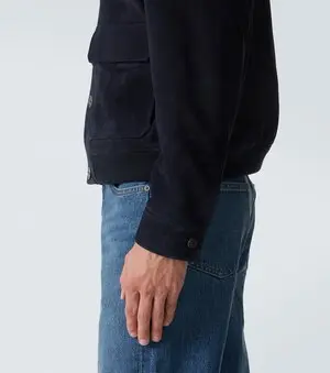 FRAME Suede Blouson Jacket