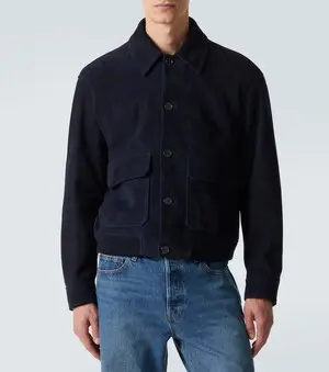 FRAME Suede Blouson Jacket