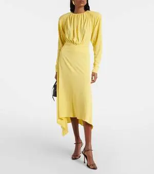 Stella McCartney Draped Jersey Midi Dress