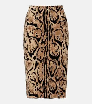 Stella McCartney Jacquard Pencil Skirt - Multicoloured