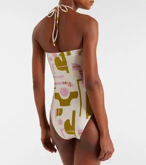 ADRIANA DEGREAS Balearic Halterneck Swimsuit