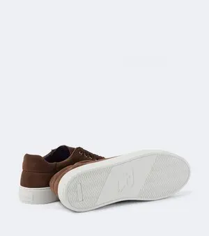 Ralph Lauren Purple Label Suede Lace-up Sneakers