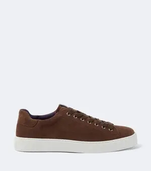 Ralph Lauren Purple Label Suede Lace-up Sneakers