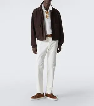 Ralph Lauren Purple Label Suede Lace-up Sneakers