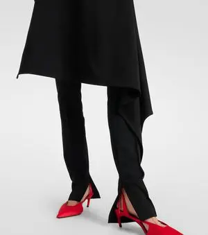 Attico Draped Slim Pants