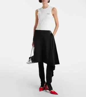 Attico Draped Slim Pants
