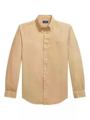 Polo Ralph Lauren Logo-detail Cotton Shirt - Neutrals