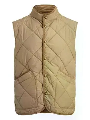 Polo Ralph Lauren Quilted Corduroy-trim Gilet - Neutrals