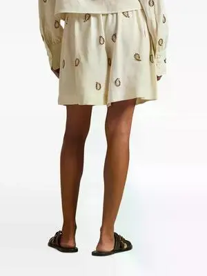 Polo Ralph Lauren Embellished Paisley Drawstring Shorts