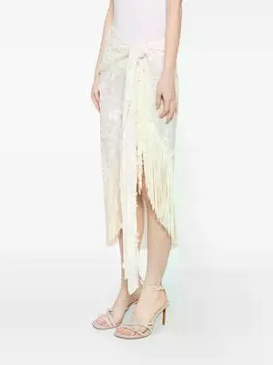 JBQ Vera Fringed Wrap Skirt