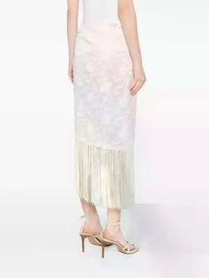 JBQ Vera Fringed Wrap Skirt