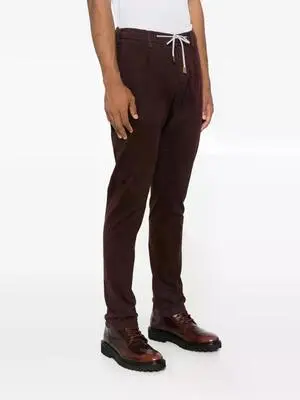 Eleventy Tape Trousers - Red